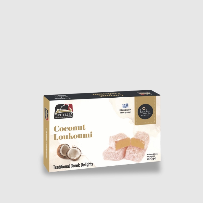 Turkish Delight with Coconut 200g - Ophellia